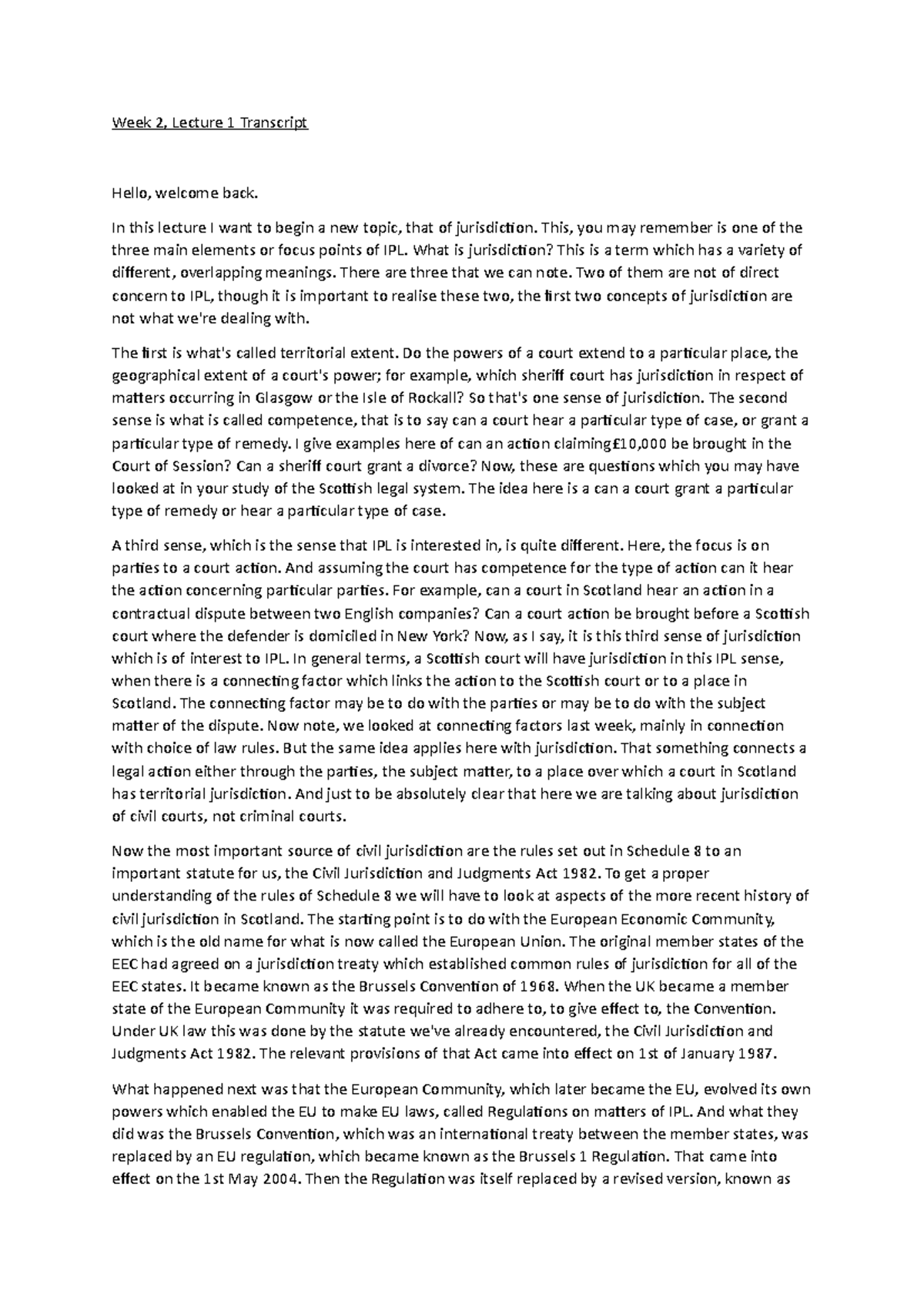 Ipl Lecture 3 Transcript Week 2 Lecture 1 Transcript Hello Welcome Back In This Lecture I