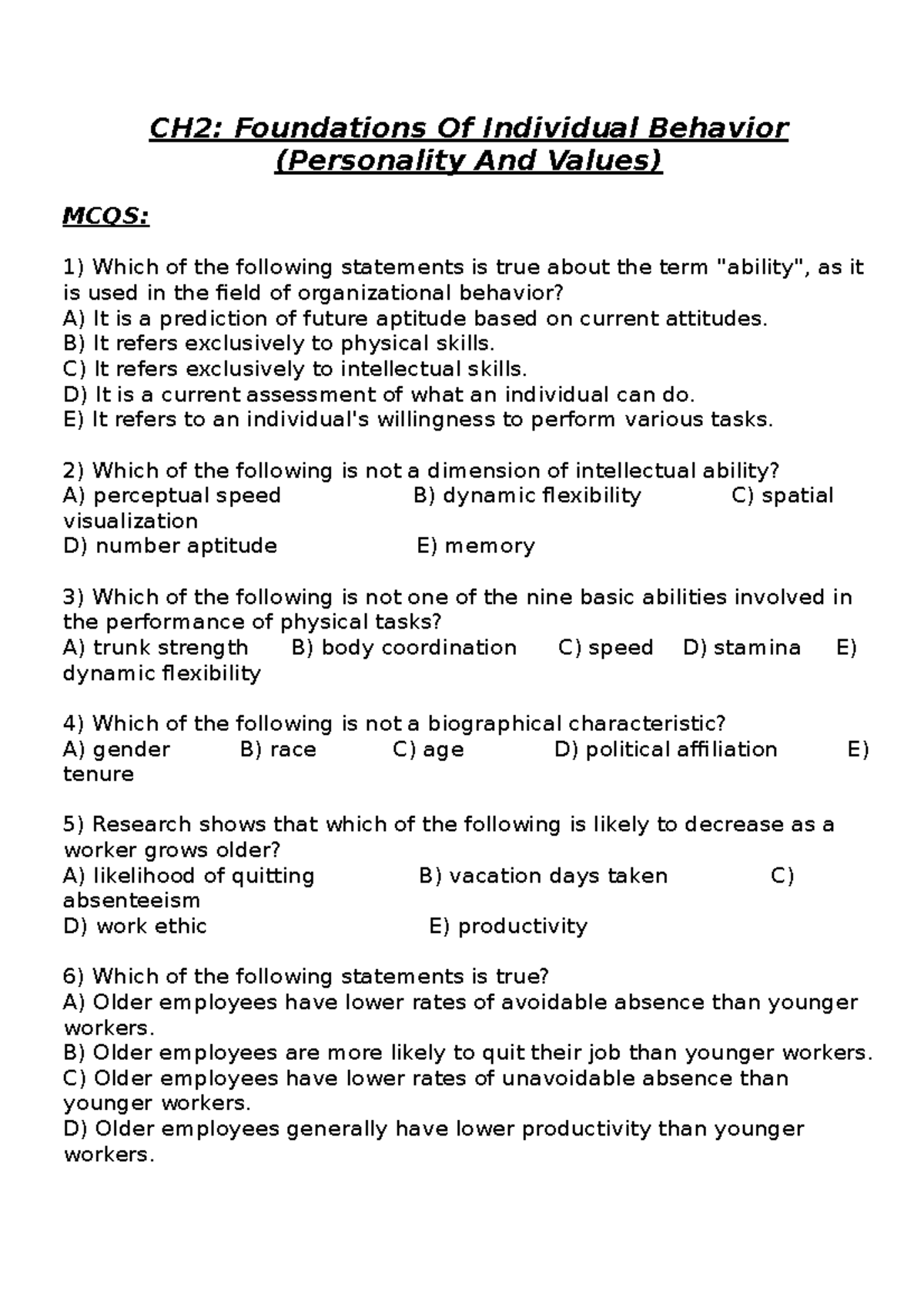 Exam 19 May 2018, questions and answers - CH2: Foundations Of ...