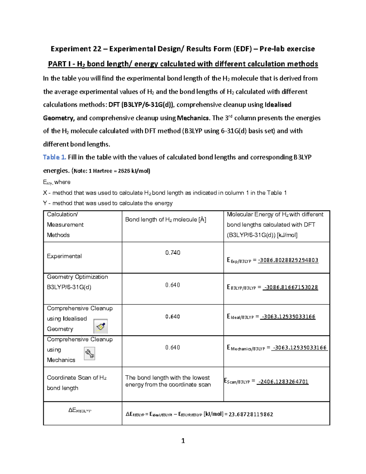 Expt 22A EDF - Pre-lab (EDF) - 1 Experiment 22 – Experimental Design ...