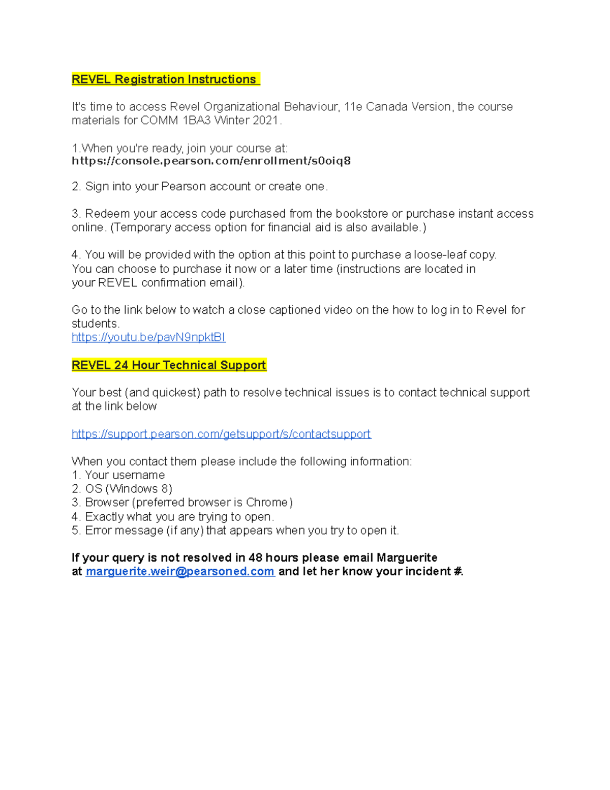 Revel Textbook Purchase Information - REVEL Registration Instructions ...