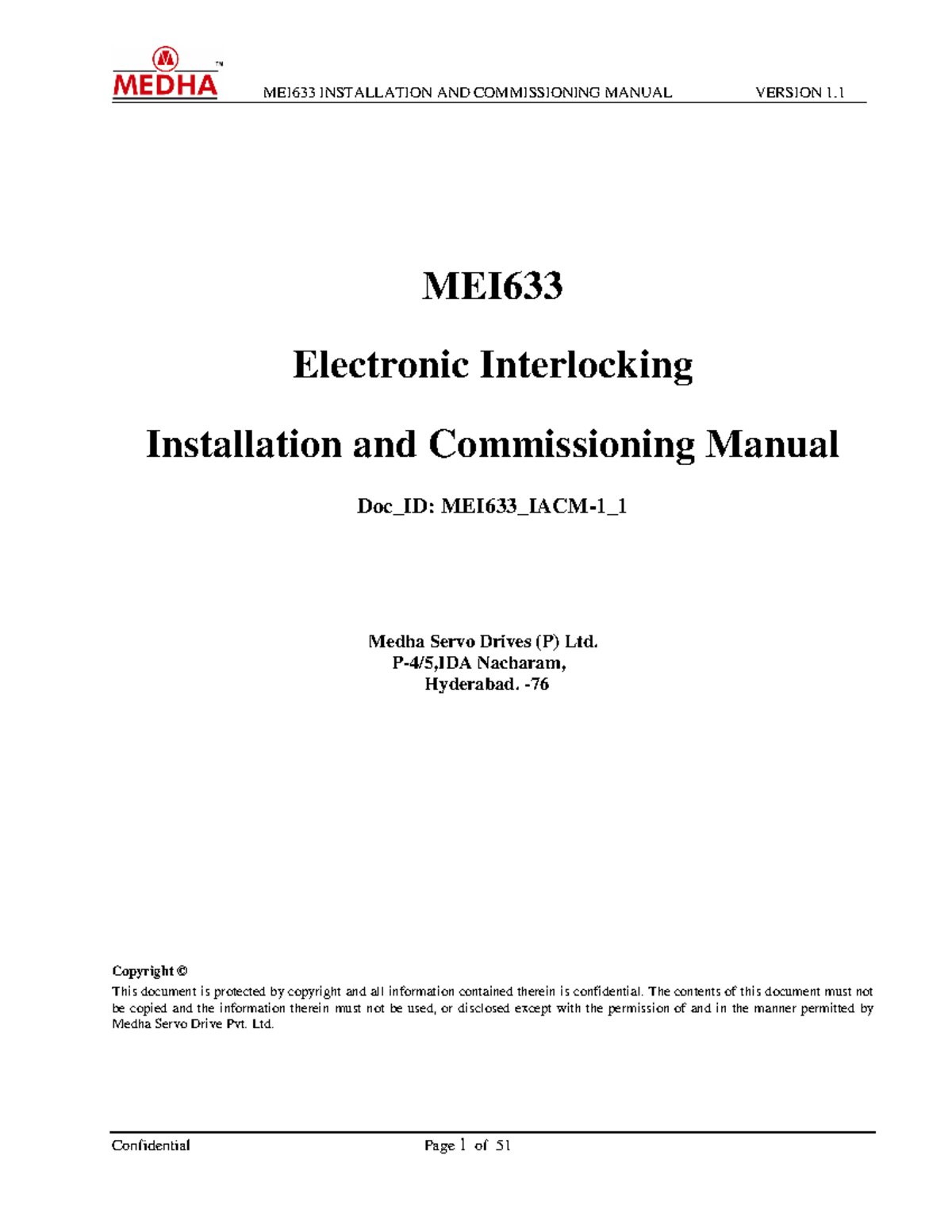 4-1 - ELECTRONIC INTERLOCKING - MEI Electronic Interlocking ...