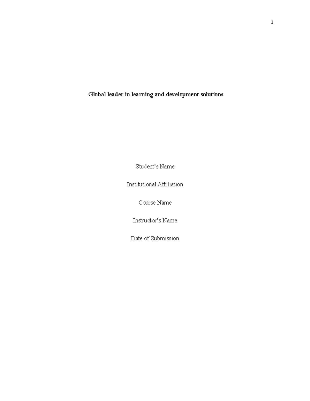 Clinton - Its about organizational leadership - Global leader in ...