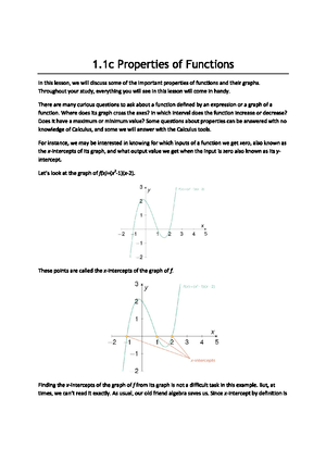 Calc I 4 - Calc 1 - MATHUA121 - Studocu