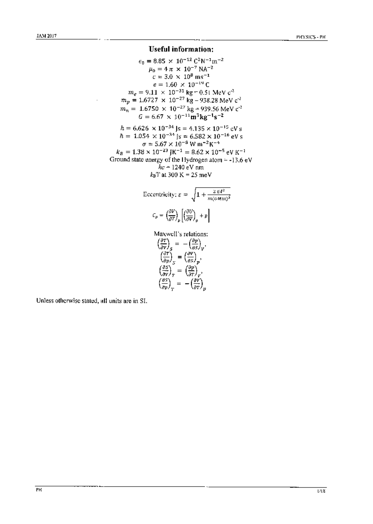 PRACTICE PAPERS - Quantum Physics - Studocu