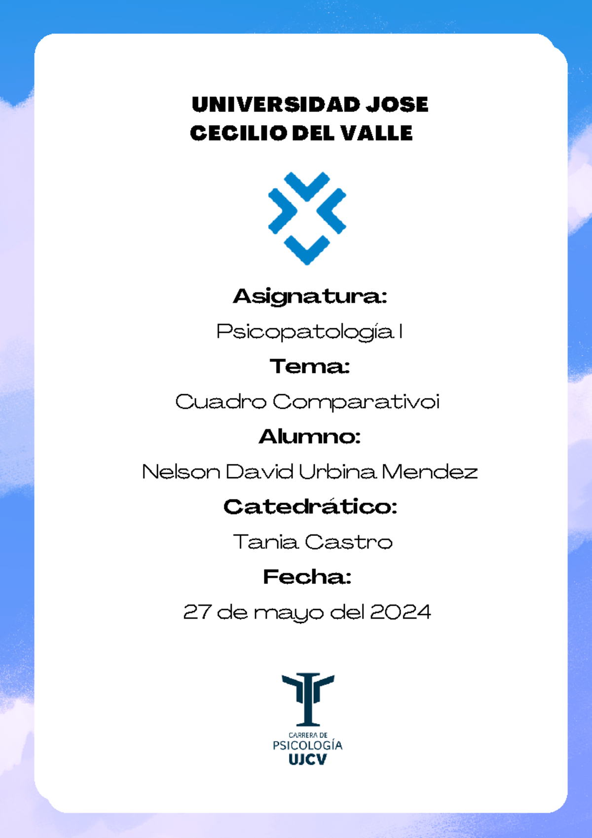 Cuadro Comparativo P E R S P E C T I V A S T E Ó R I C A S S O B R E L A C O N D U C T A D E S A ...