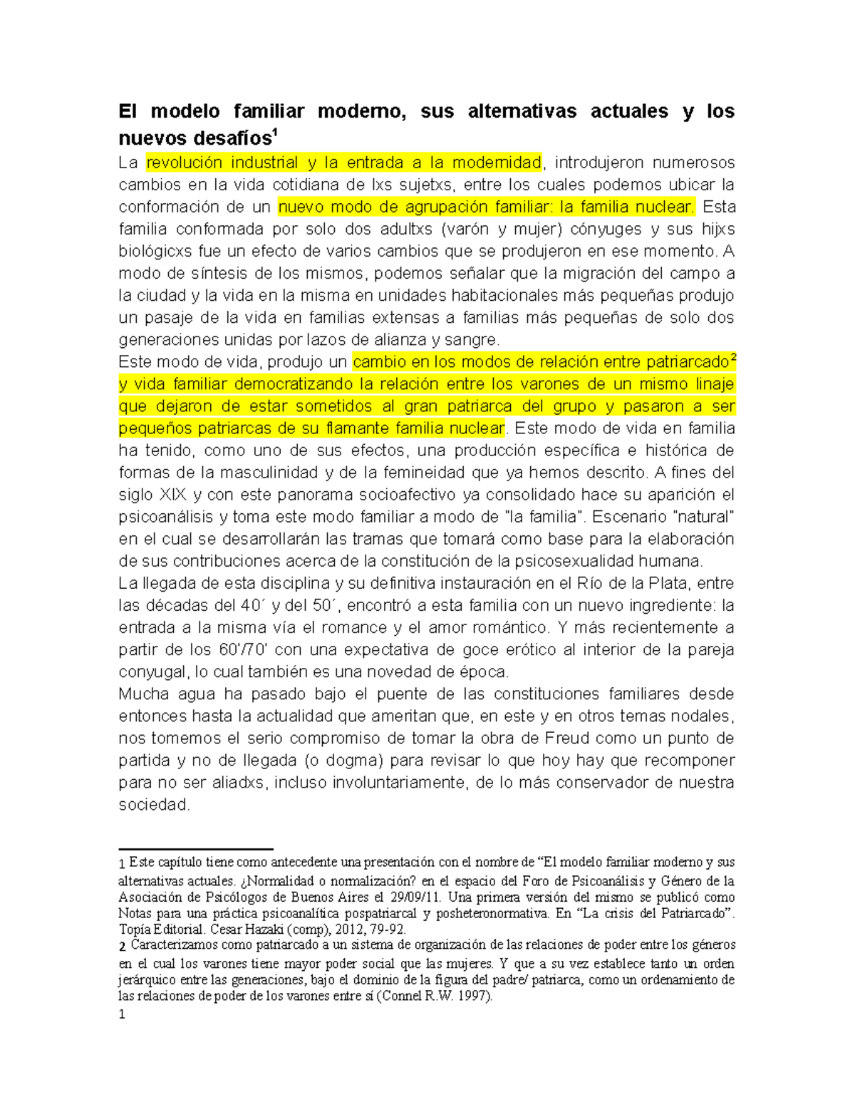 Capitulo 3. El modelo familiar... - El modelo familiar moderno, sus ...