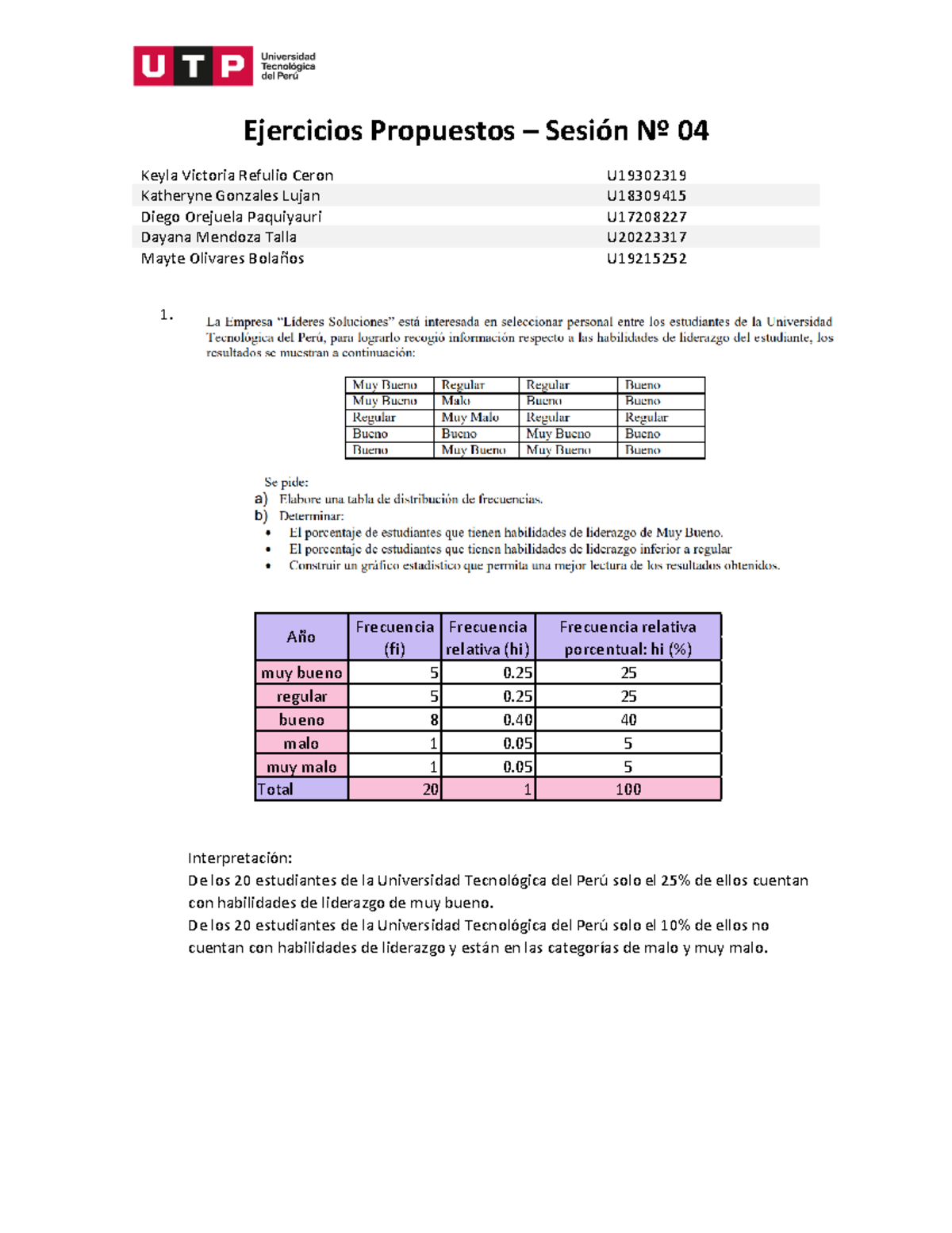 Taller - Problemas de estadística - Warning: TT: undefined function: 32 Ejercicios Propuestos ...