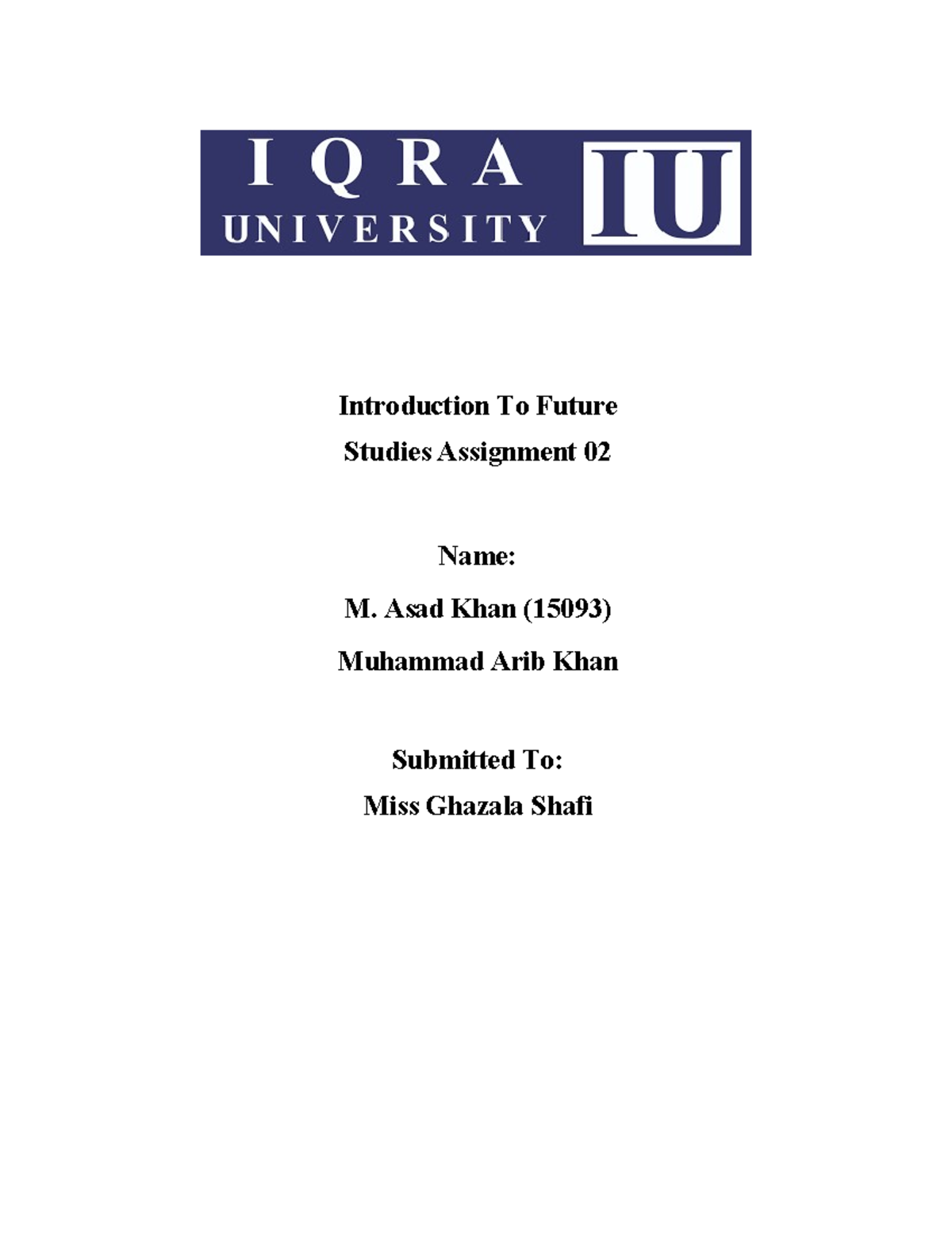 Assignment Future Studies 2 - introduction of future studies ...