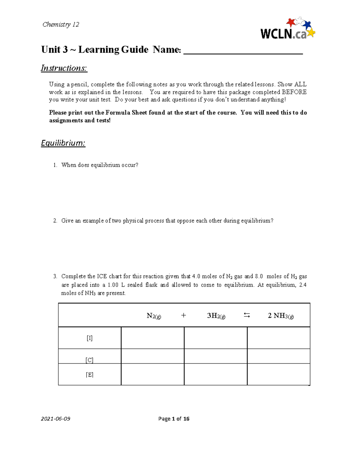 CH12 LG U3 - CH12 LG U3 - Unit 3 ~ Learning Guide Name ...
