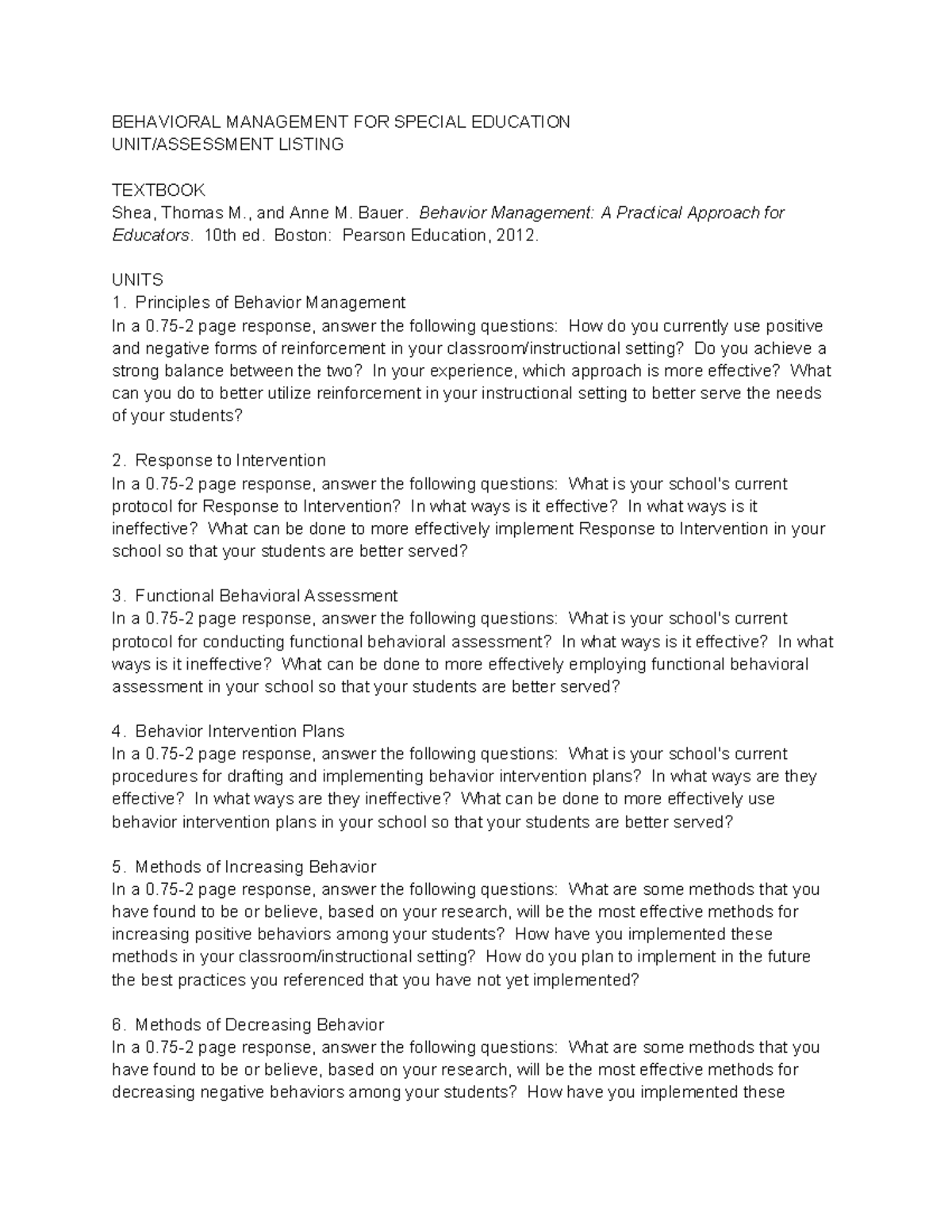 Behavioral- Management-FOR- Special- Education - BEHAVIORAL MANAGEMENT ...