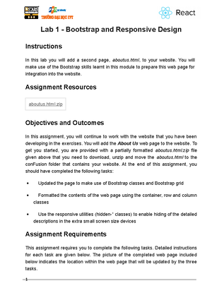 React-infographics - React - - Studocu