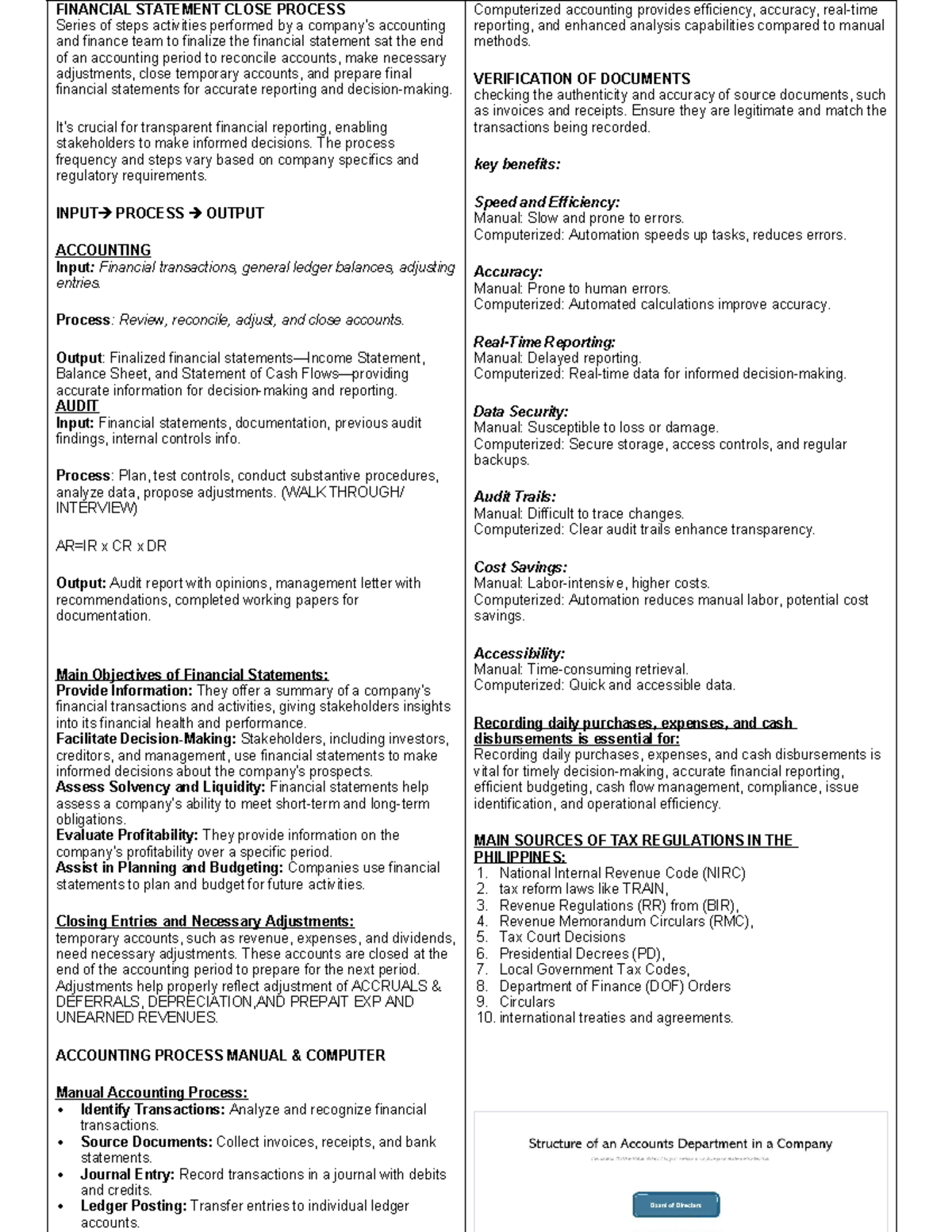 Audit Practice Lecture Notes - FINANCIAL STATEMENT CLOSE PROCESS Series ...