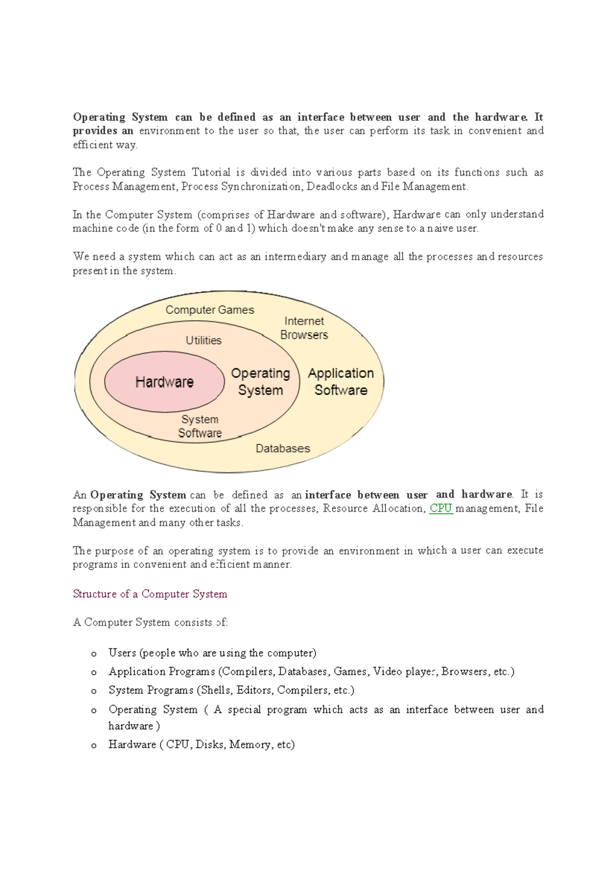 Unveiling Operating Systems: Foundational Notes for Success - Operating ...