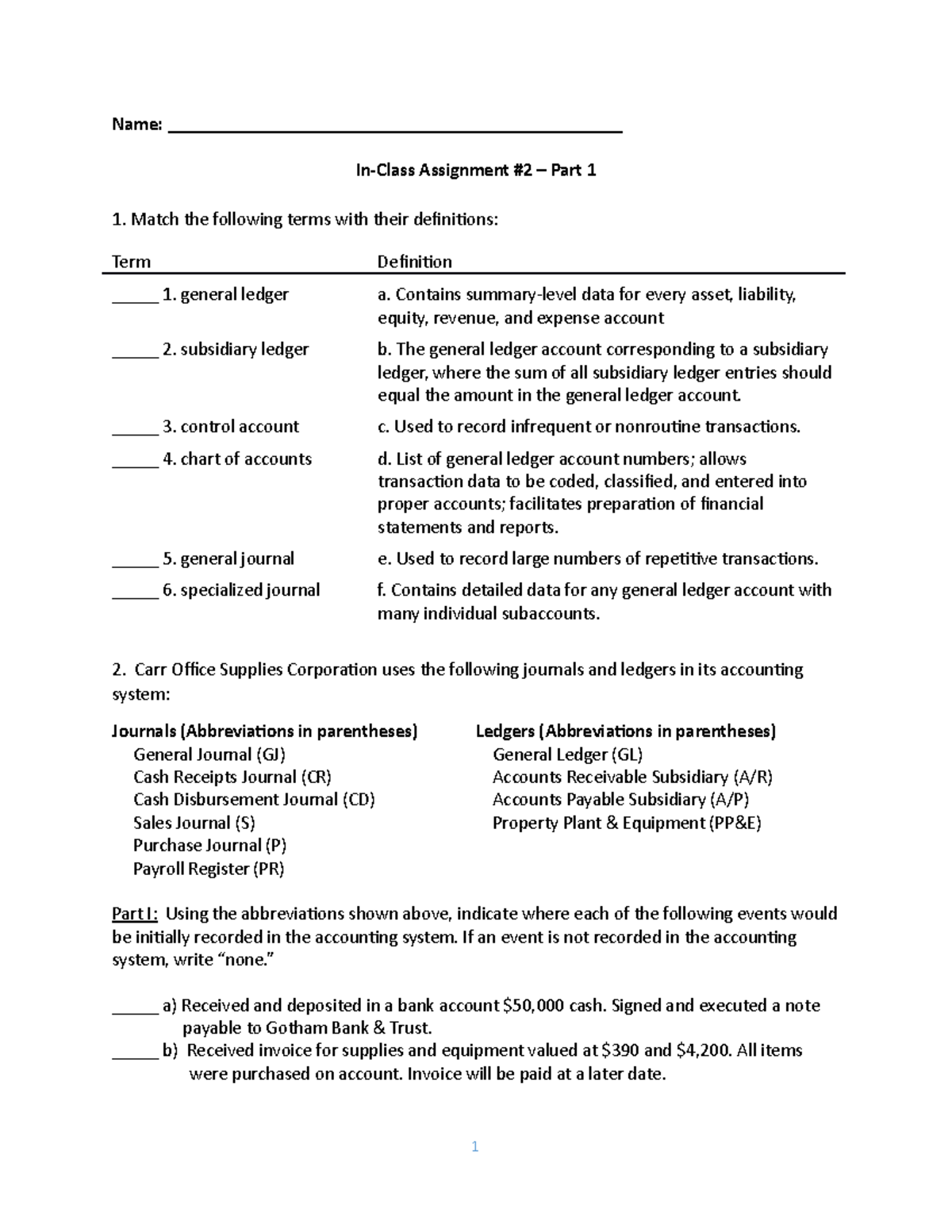 Chapter 2 in-class exercise - part 1 - Name