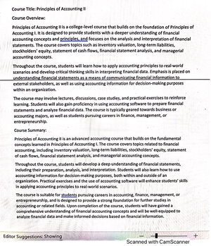 A1 note - Principles of Accounting I ACCT 201 Lecture notes Practice ...