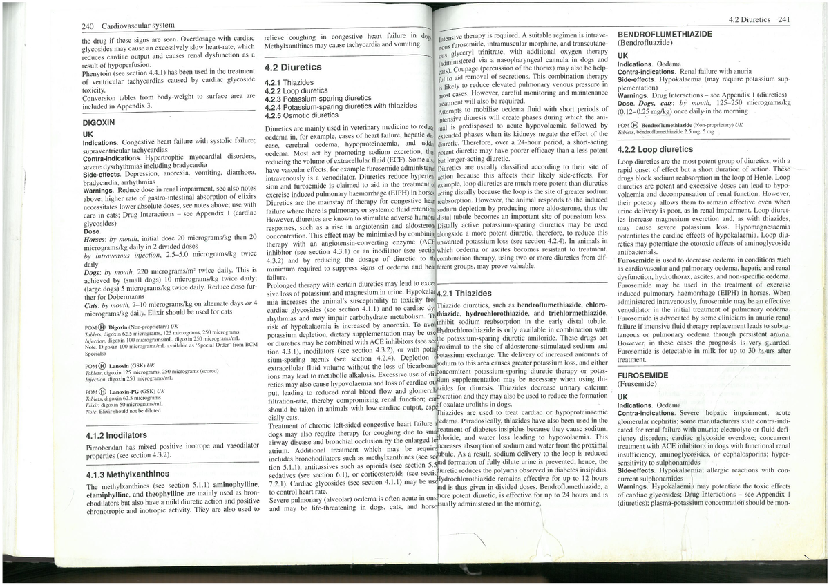 Week 2 Bendro furosemide - MP422 - Studocu