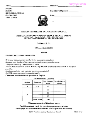 Food production notes- complete - Chapter 1 Introduction to Culinary ...