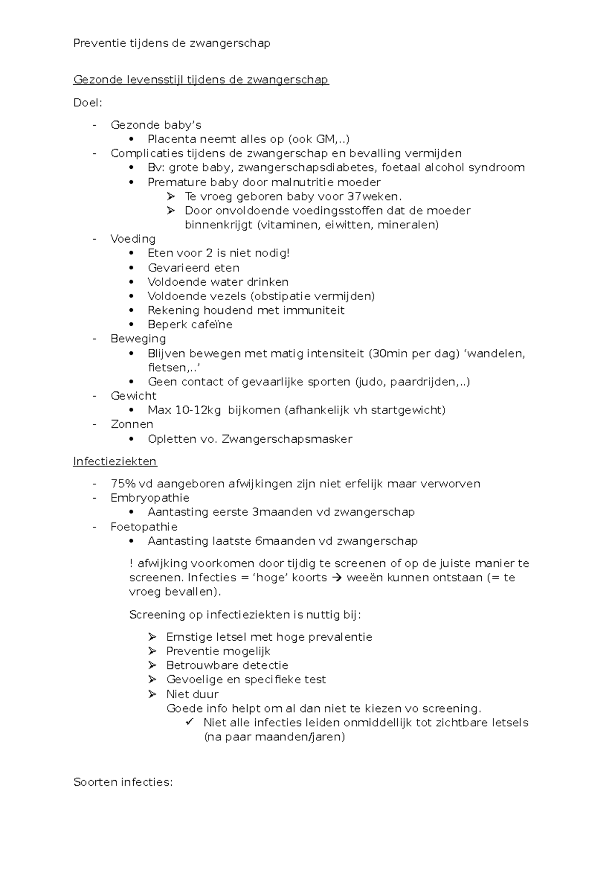 Preventie zwangerschap - Gezonde levensstijl tijdens de zwangerschap ...