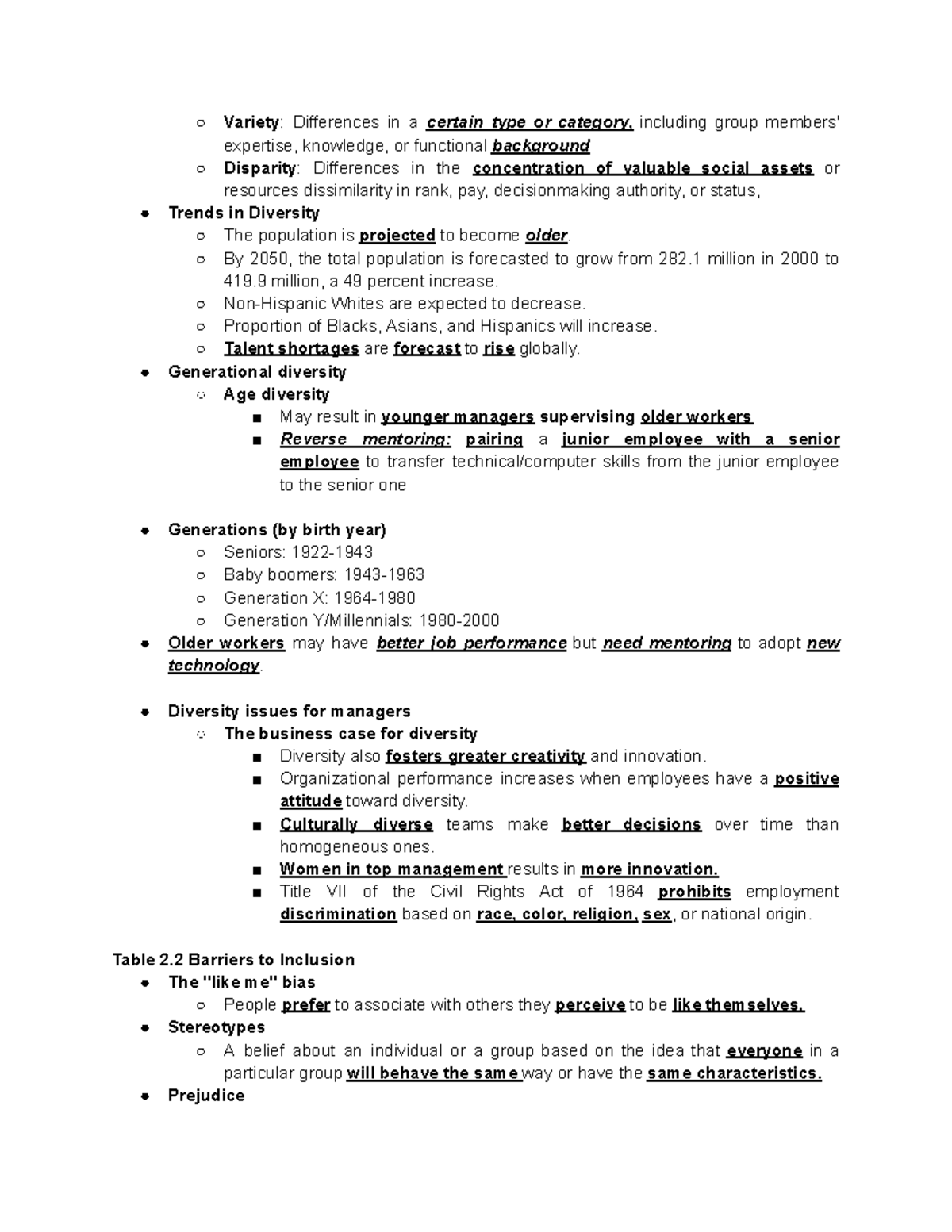 Notes-9-10 - Notes-9-10 - Variety: Differences in a certain type or ...