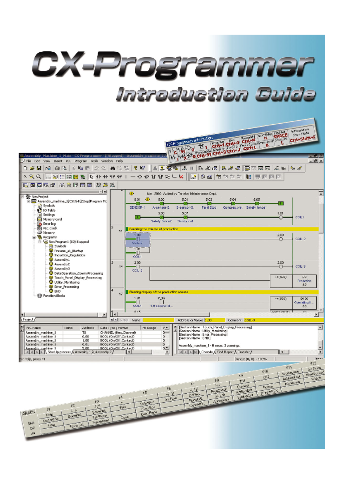 CX Programmer Introduction Guide R120 E1 01 - The CD-ROM of CX-Programmer has User's Manual of ...