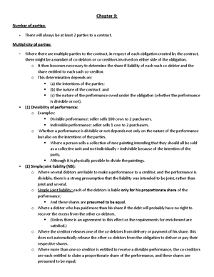 Contract of Sale Notes 2 - CONTRACT OF SALE Duties of the Parties The ...