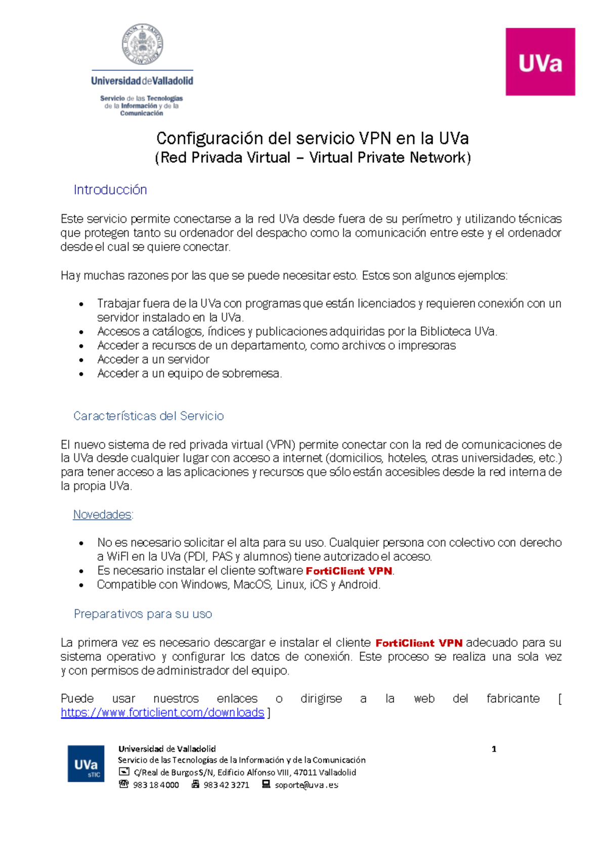 Configuracion y uso de la VPN UVa v2. Muy útil. - Universidad de ...