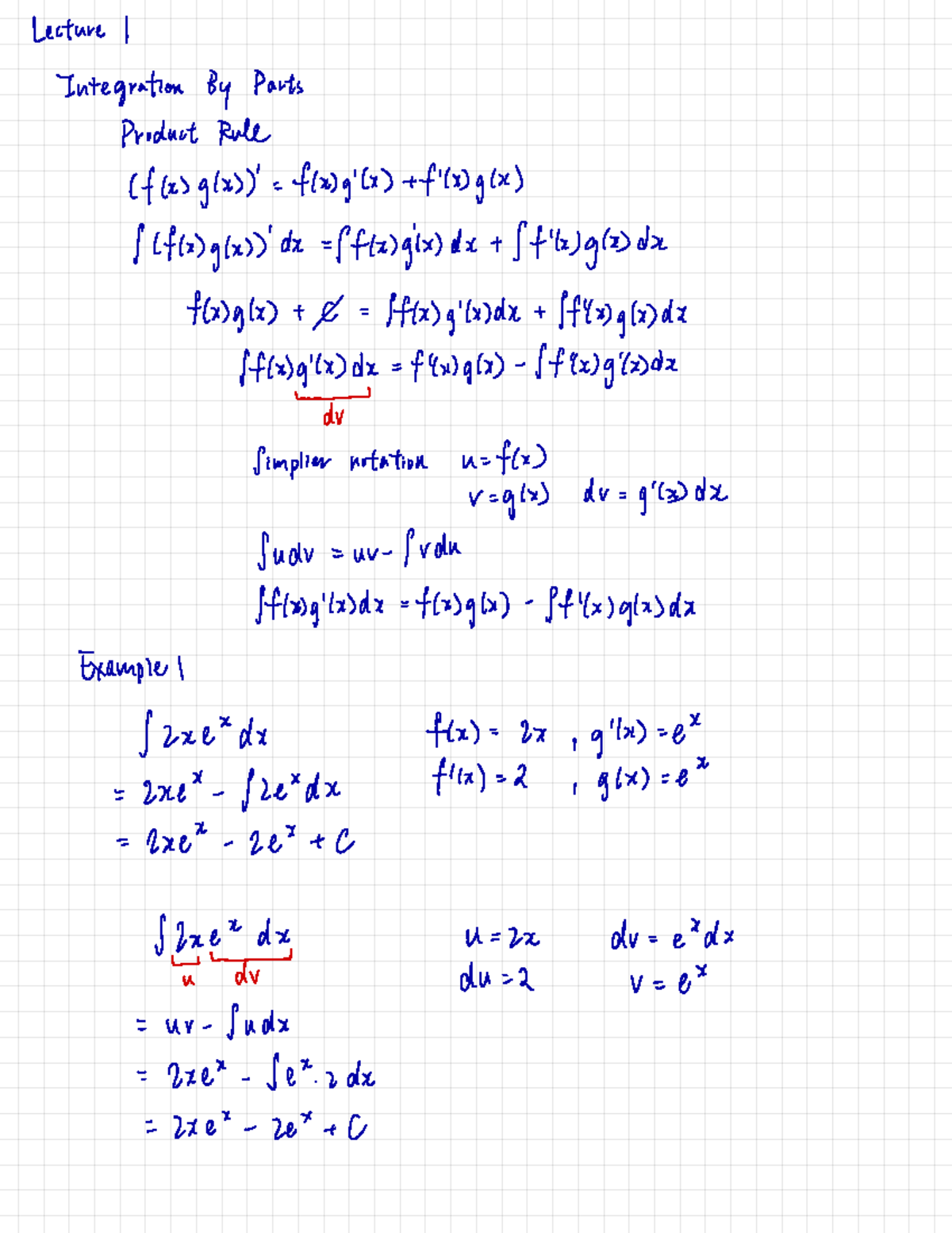Math 222 L1-2 - Professor Xianghong Gong - Lecture 1 Integration By ...