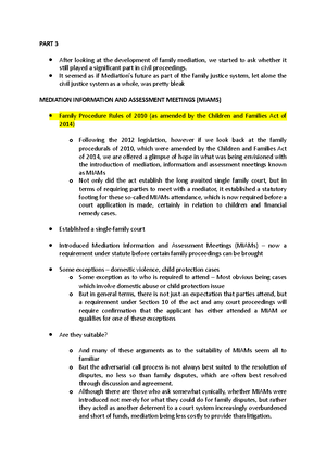 Seminar 2 - LAWS6260 – Appropriate Dispute Resolution: Theory ...