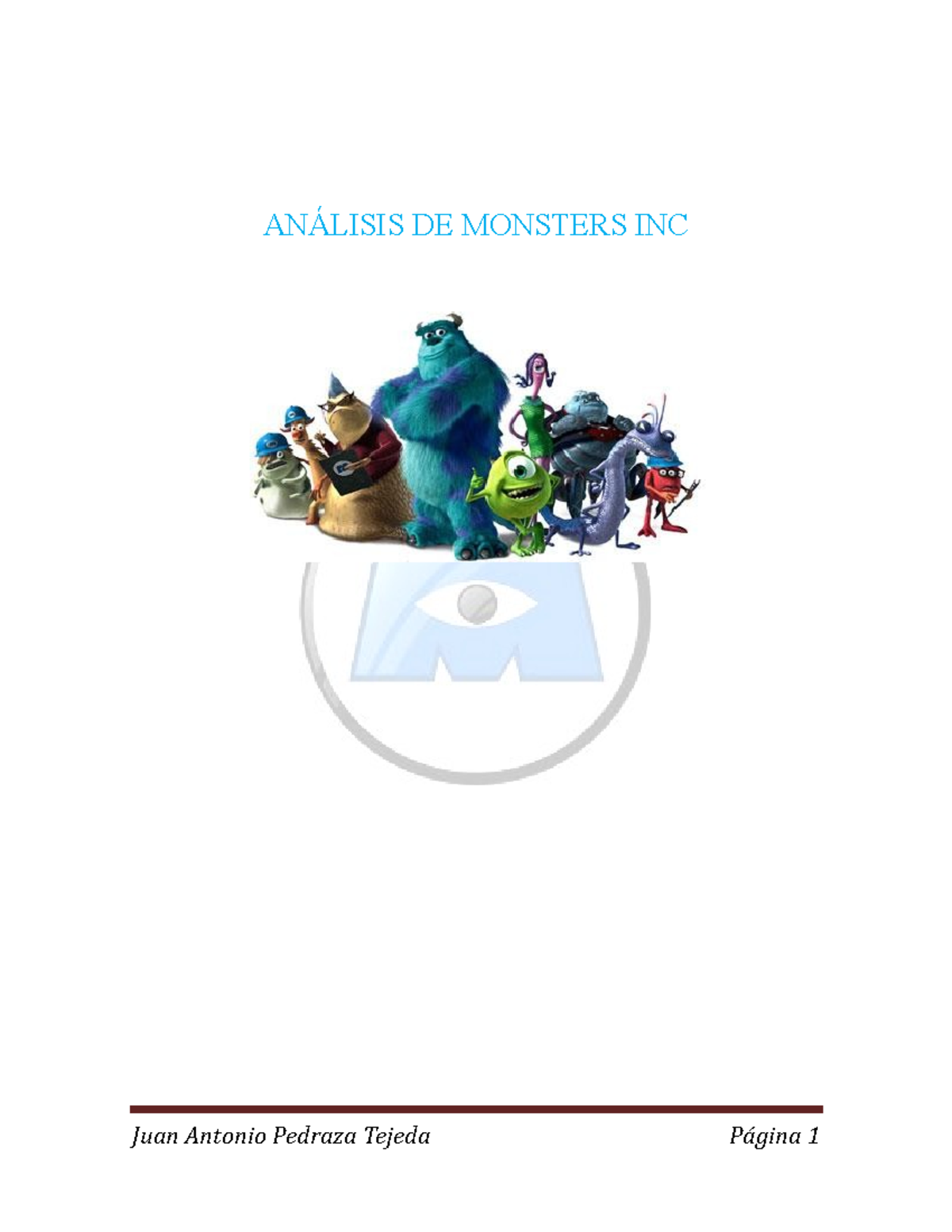 49302220-Analisis-de-Monsters-INC - Juan Antonio Pedraza TejedaPágina 1 ...