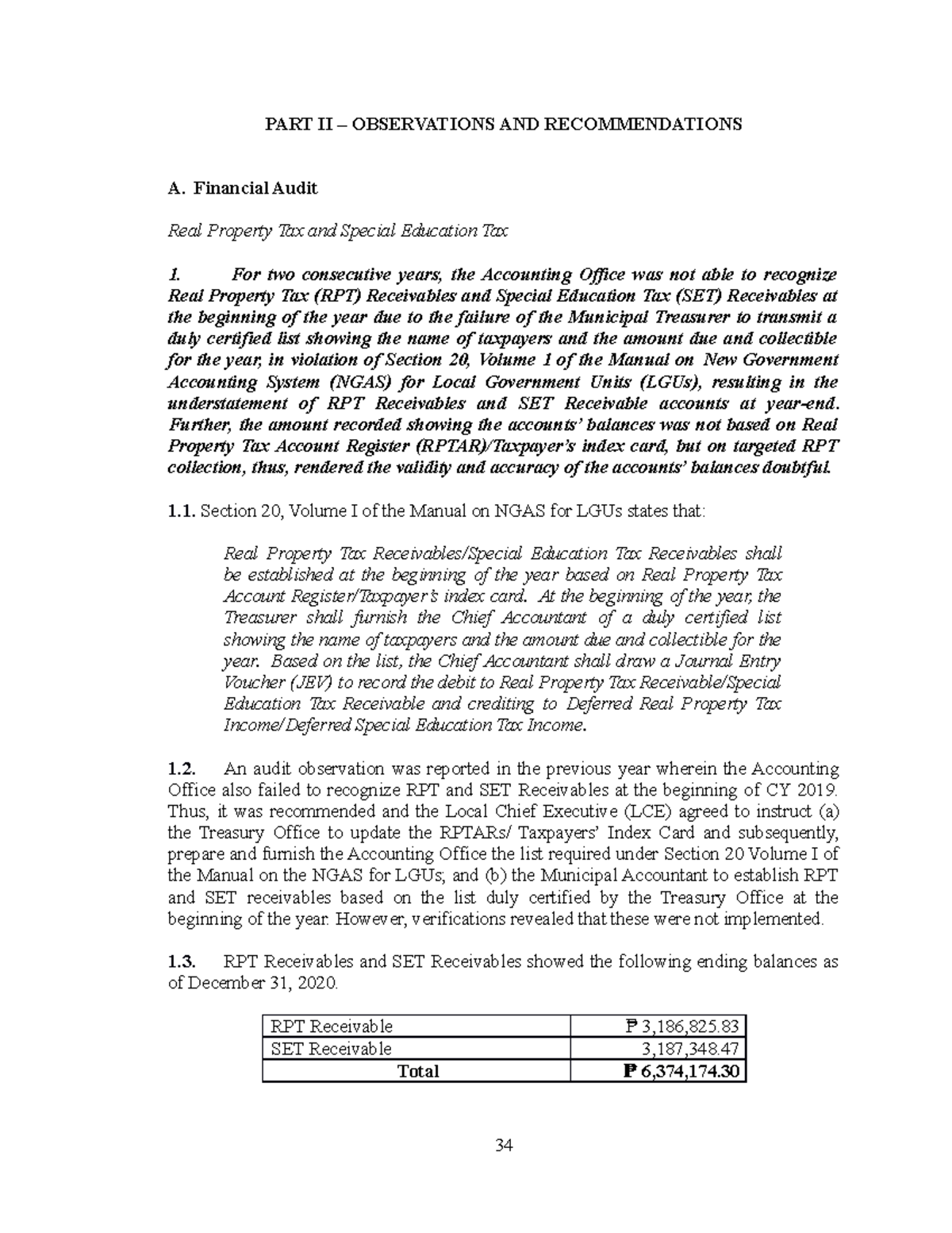 10-Victoria 2020 Part2-Observations and Recomm - PART II – OBSERVATIONS ...