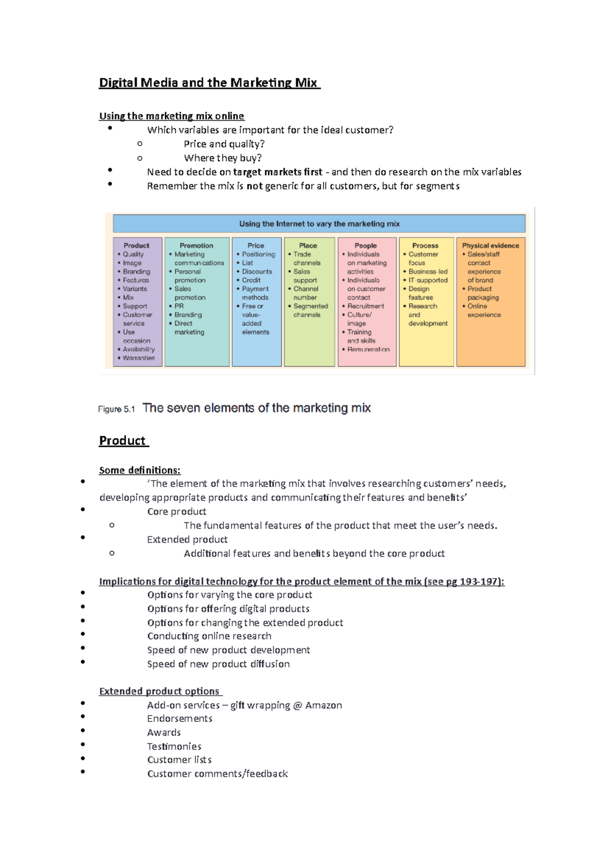 Digital Media and the Marketing Mix wk 5 - Digital Media and the ...