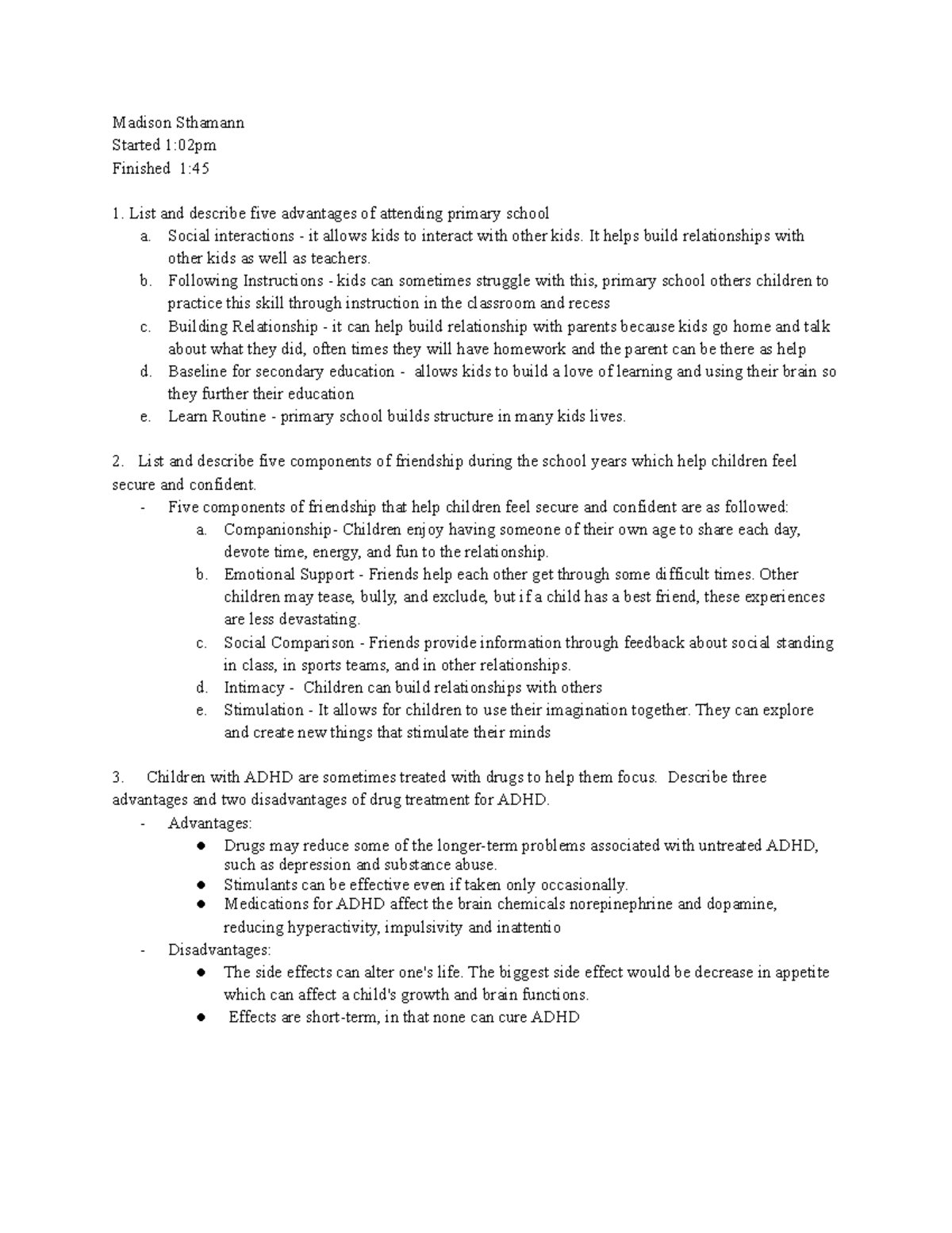 Fam R 332 Midterm - Homework Assignment. Received 100% - Madison ...