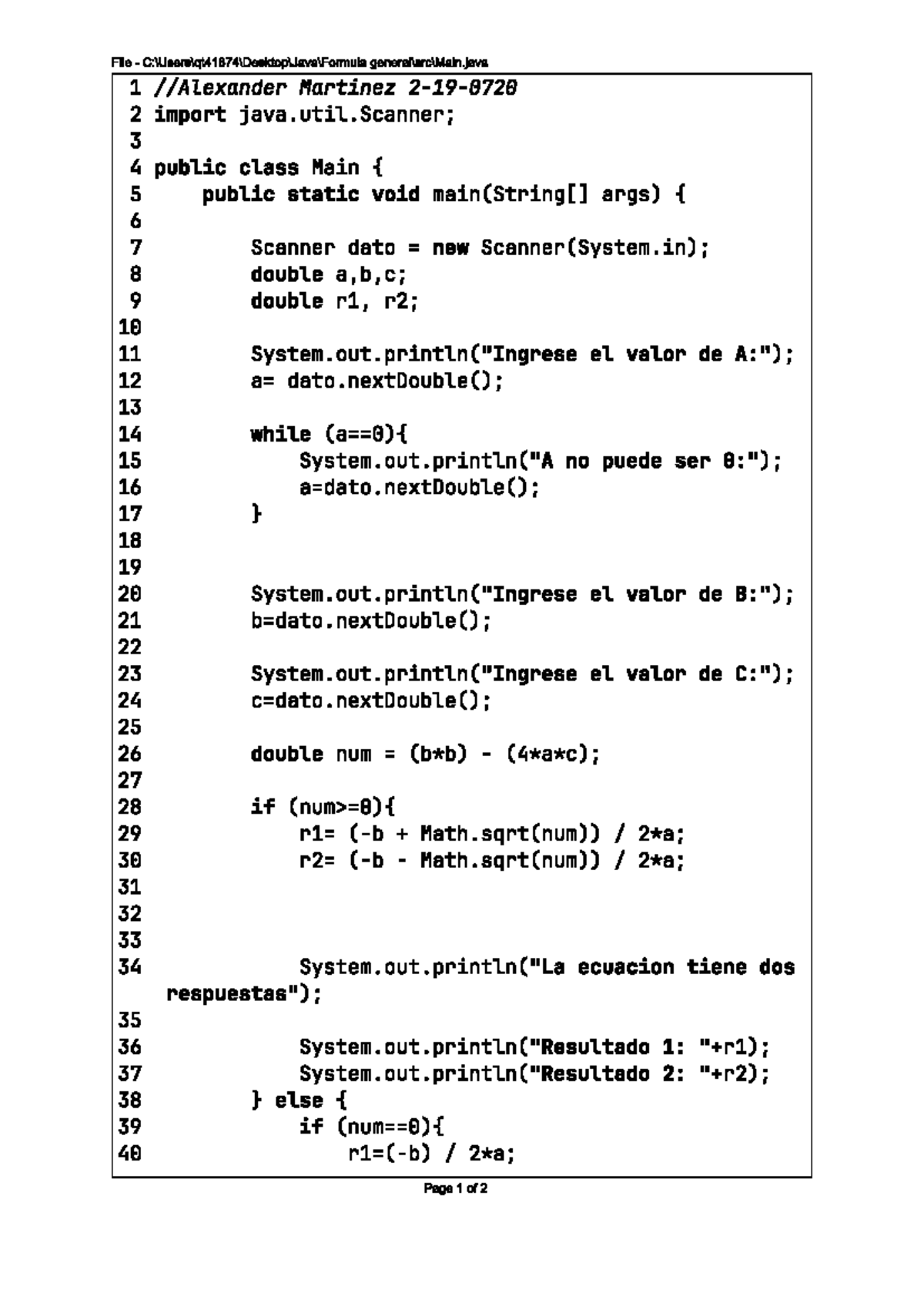 Java Printing Sumadora En Lenguaje De Java File Cusersqt41874