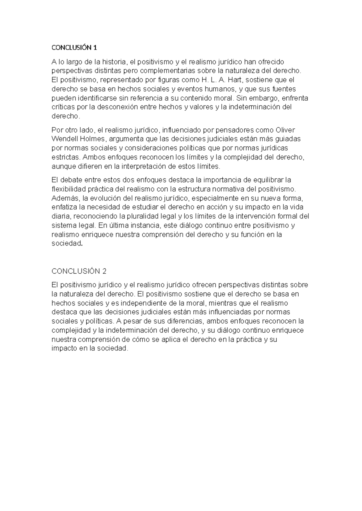 Conclusión Filosofía - apuntes - CONCLUSIÓN 1 A lo largo de la historia ...