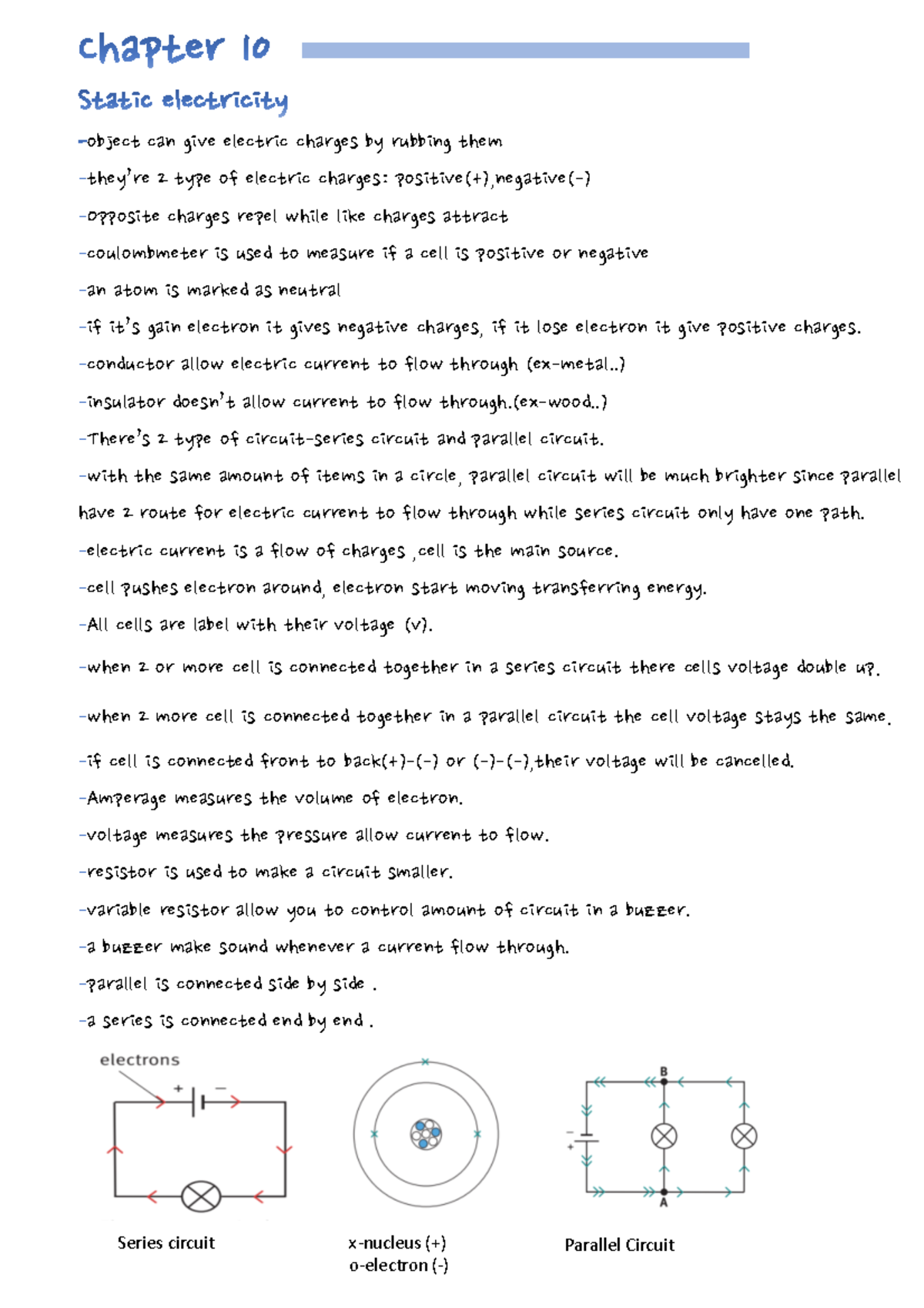 Chapter 10-Science - Lecture Notes for science ...