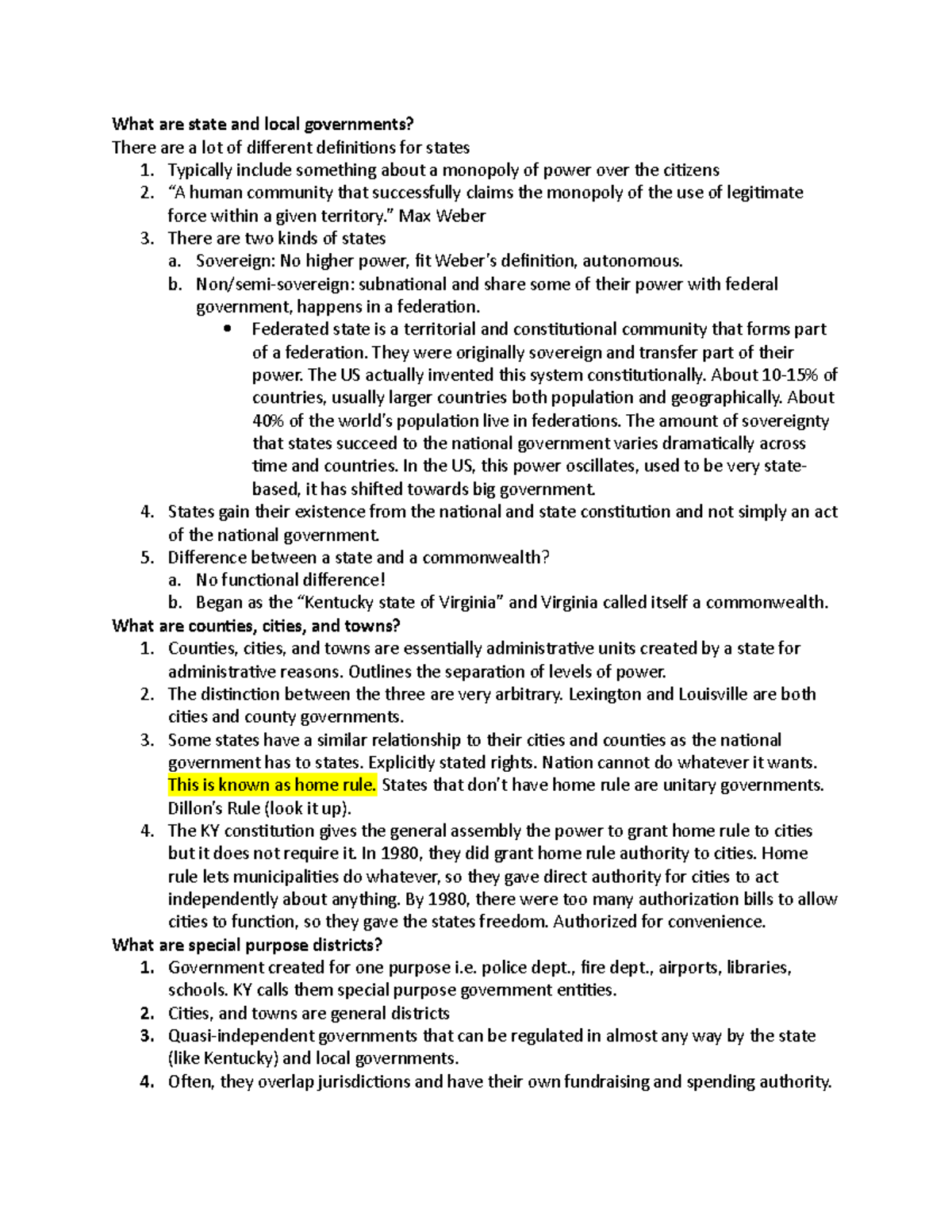 PS 557 - Lecture notes All - What are state and local governments ...