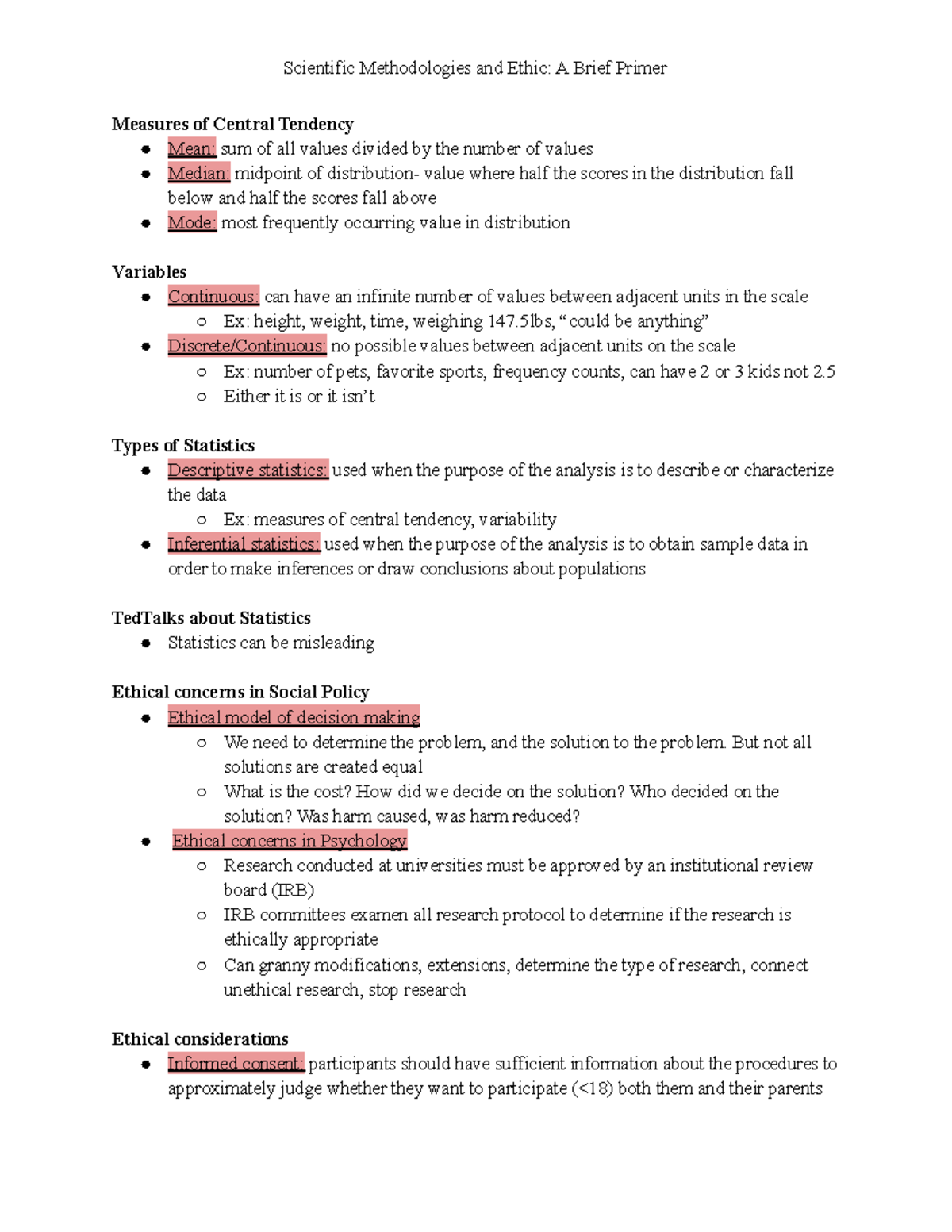 Scientific Methodologies and Ethic: A Brief Primer - Studocu