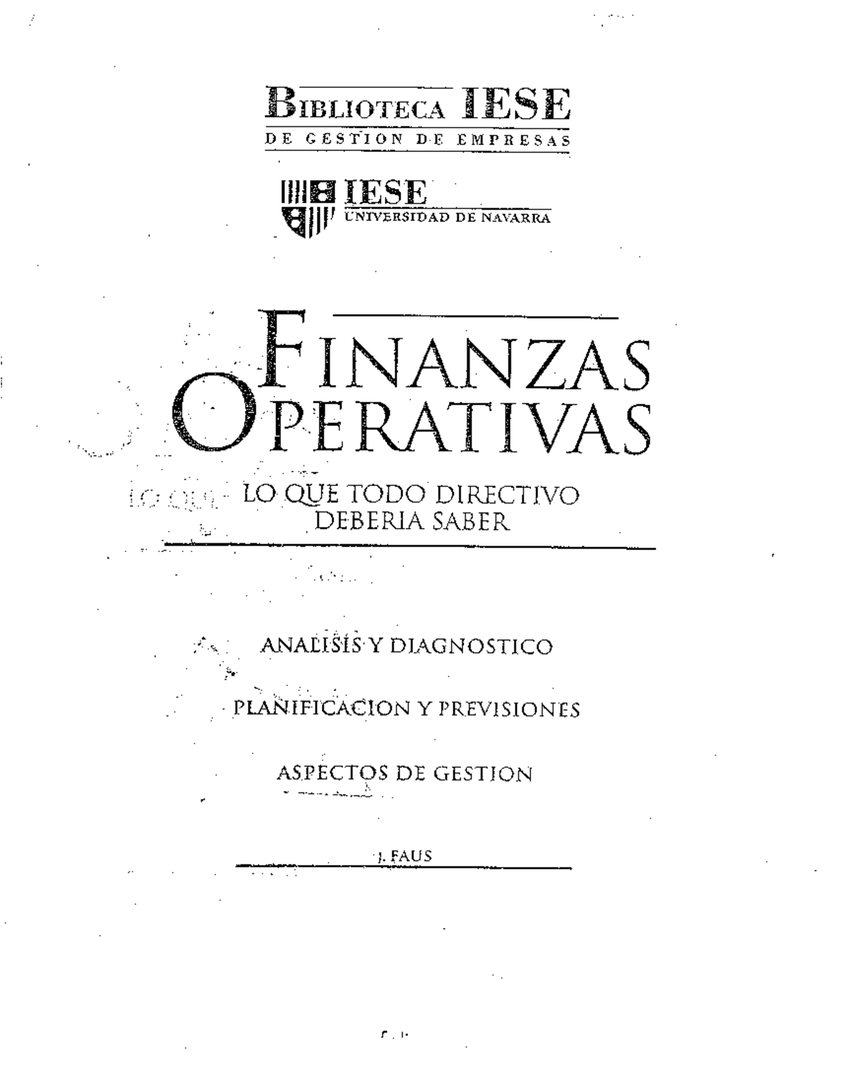 Finanzas operativas - Studocu