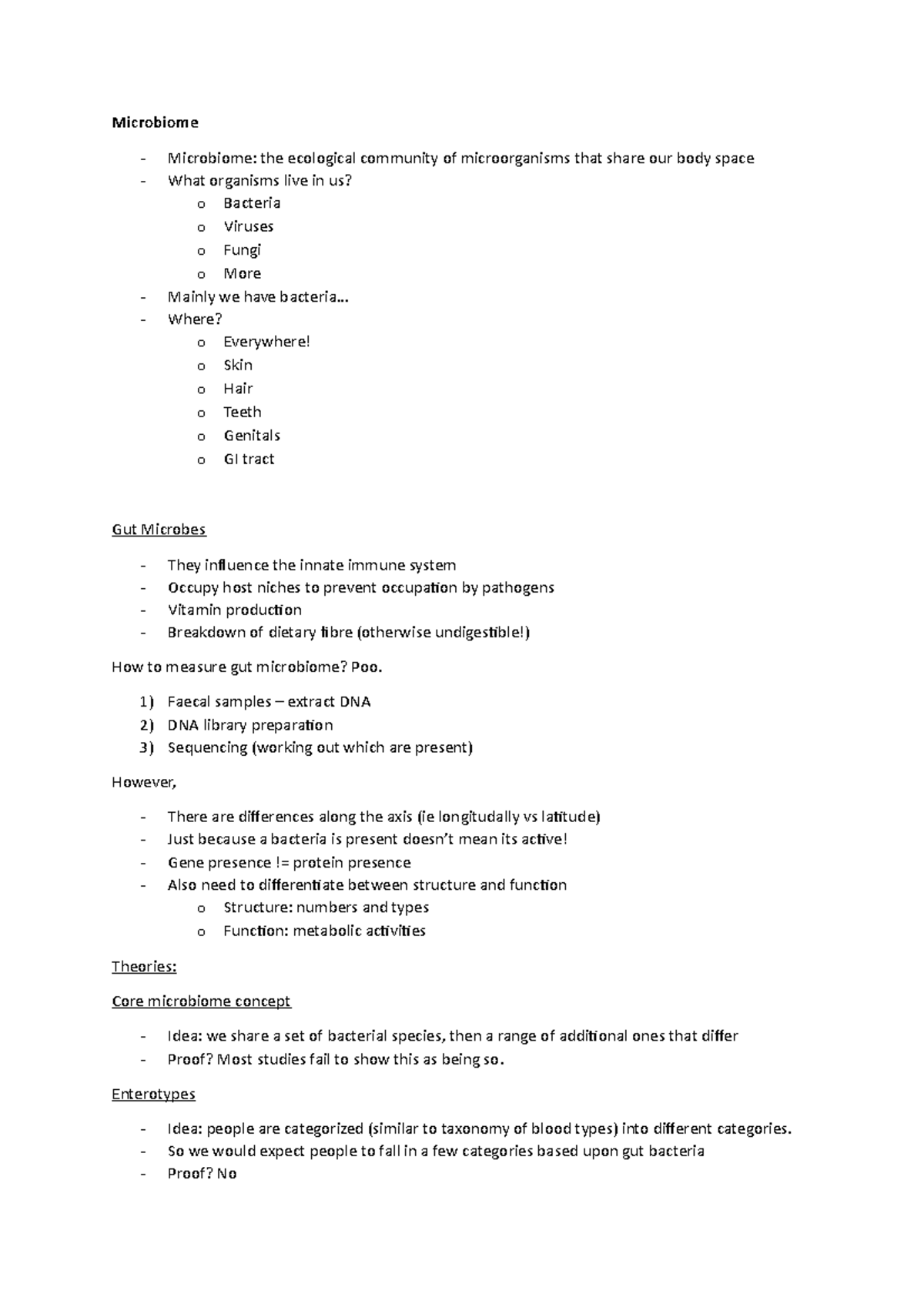 Microbiome - Lecture notes 4B - Microbiome - Microbiome: the ecological ...