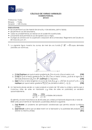 Calculo semana 3 ejercicios - Calculo de Varias Variables - Studocu