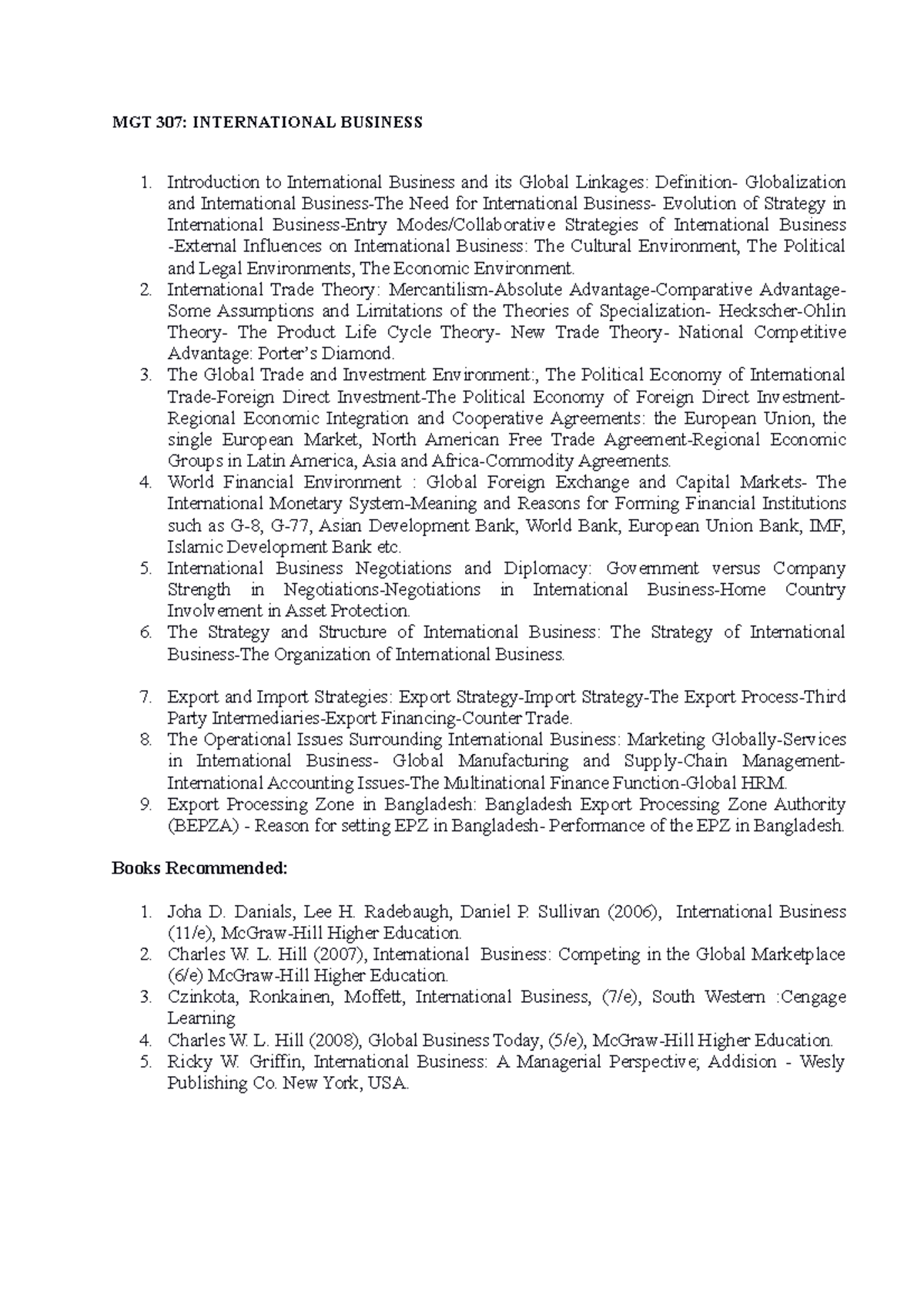MGT-307 - cfcfcfcf - Nieuwsberichten Schrijven - MGT 307: INTERNATIONAL ...