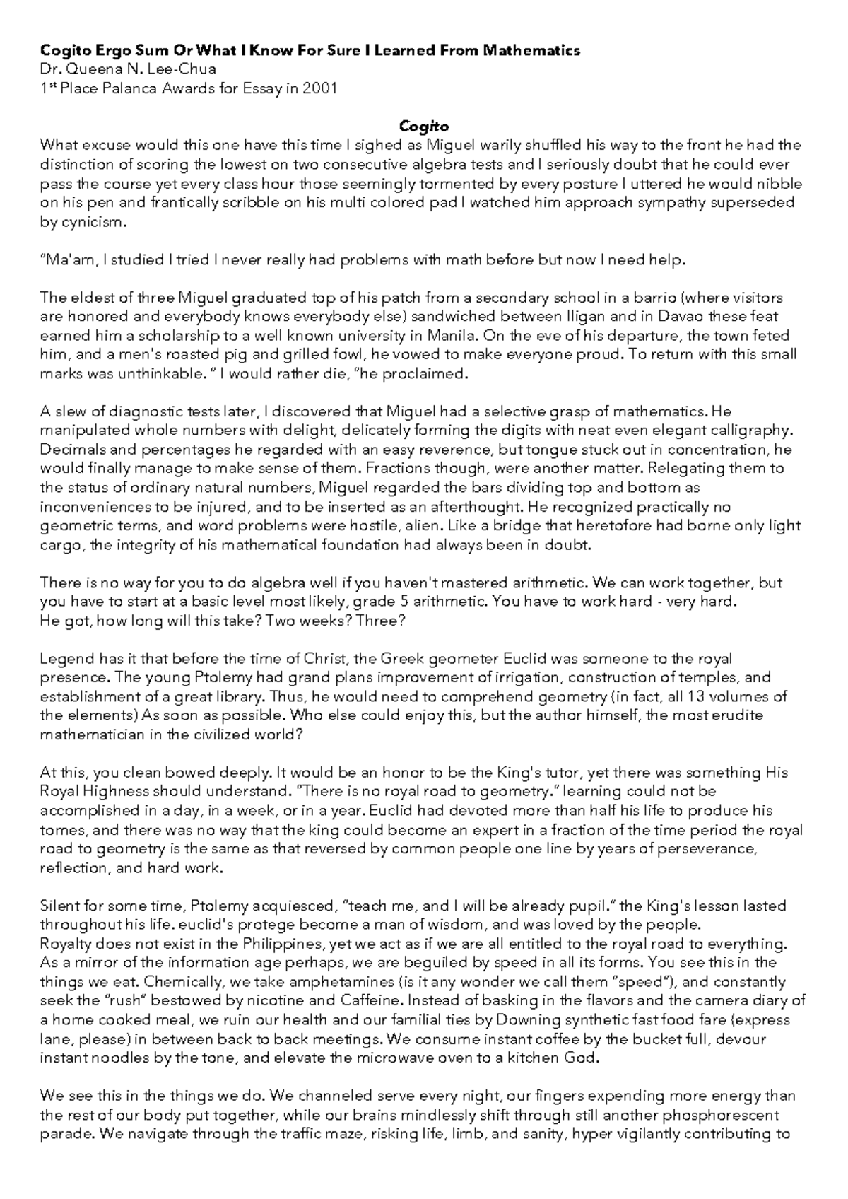 Cogito-Ergo-Sum-Or-What-I-Know-For-Sure-I-Learned-From-Mathematics ...