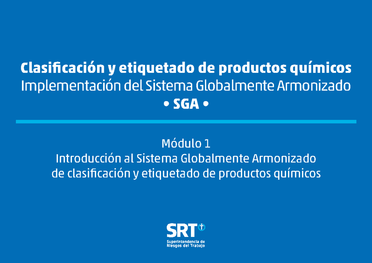 SGA modulo-1 - clasificacion de reactivos - Clasificación y etiquetado ...