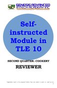 Tle-Cookery 10 - Studocu