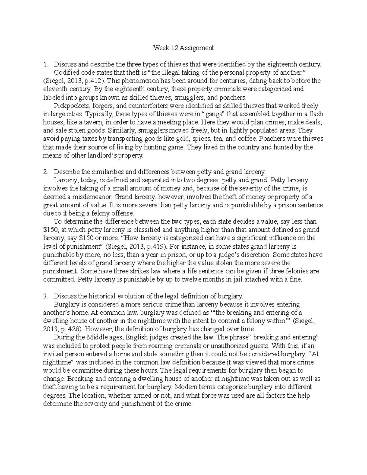 Assignment 12 - Week 12 Assignment 1. Discuss and describe the three ...