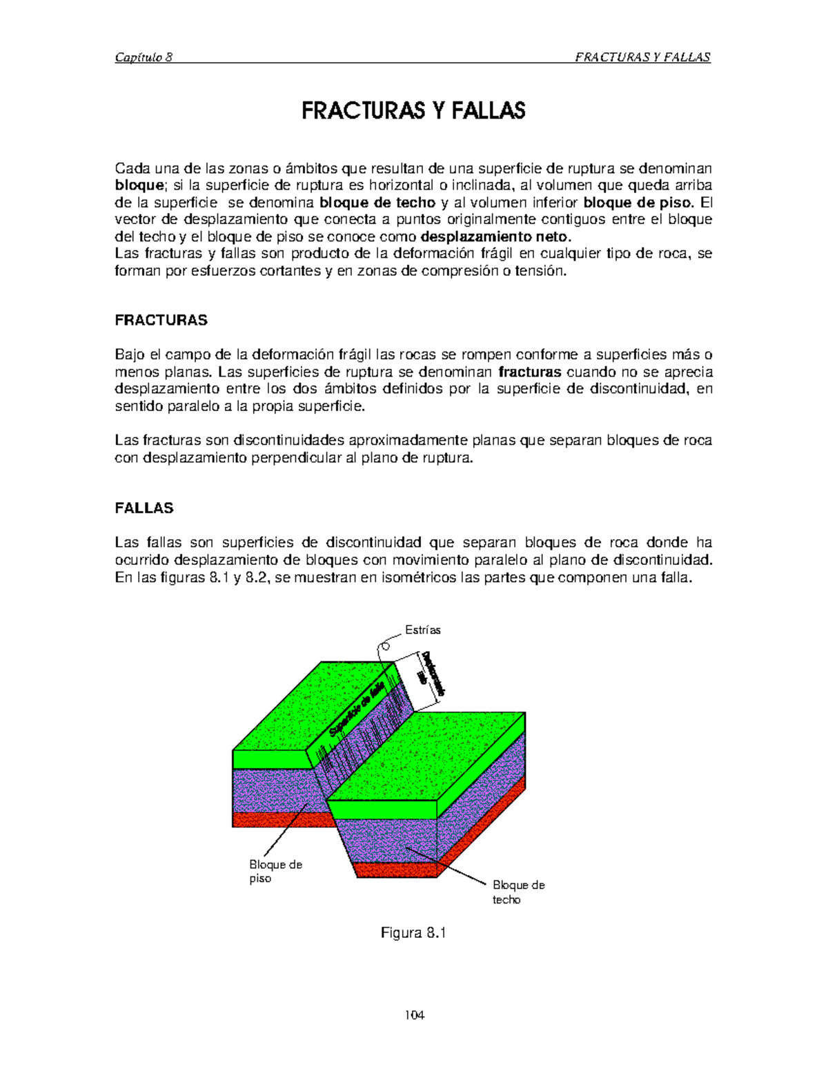 Ejercicios - FRACTURAS Y FALLAS Cada una de las zonas o ámbitos que ...