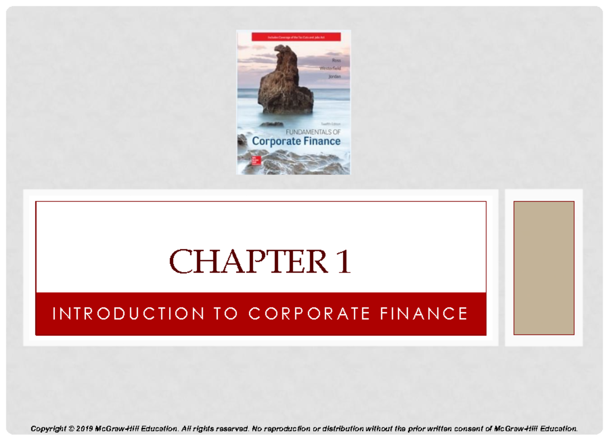 Canvas Chapter 1 - ####### I N T R O D U C T I O N T O C O R P O R A T ...