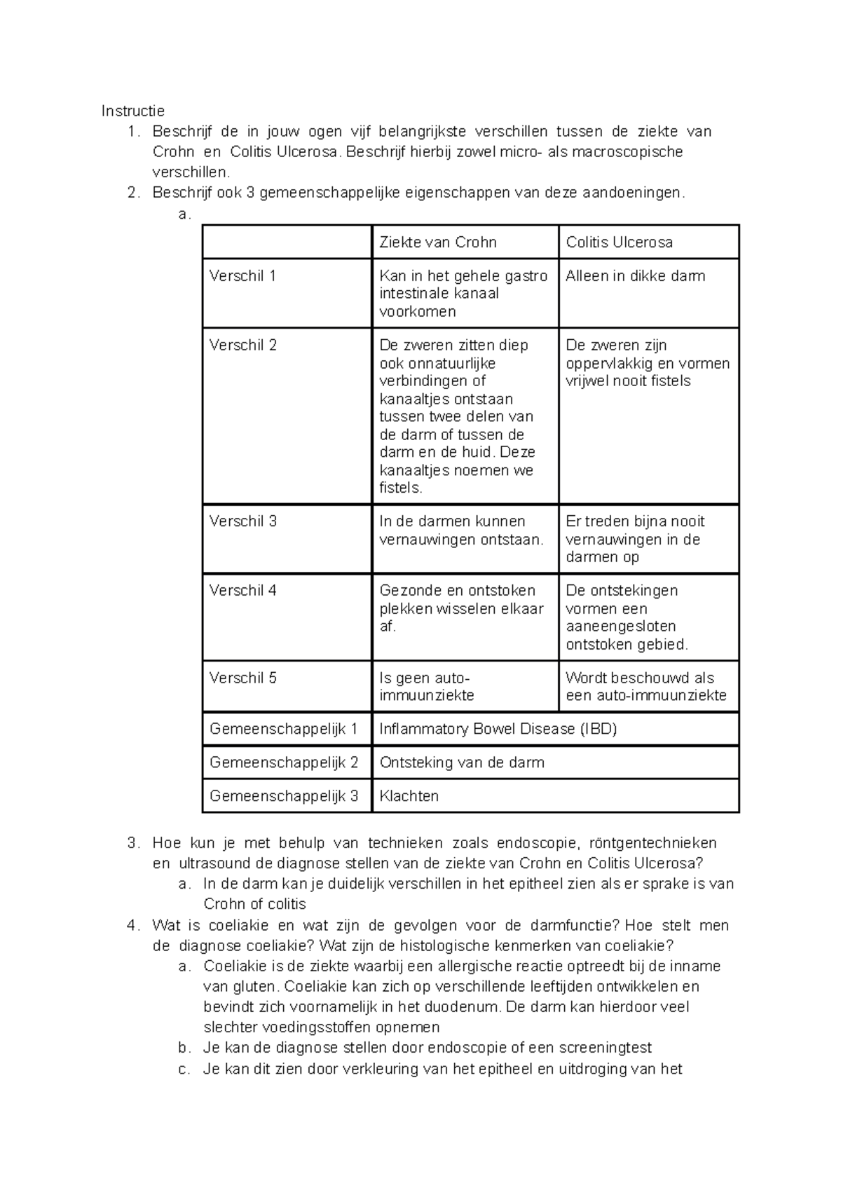 Pathofysiologie ZS 4.1 Ontstekingen - Instructie 1. Beschrijf de in ...