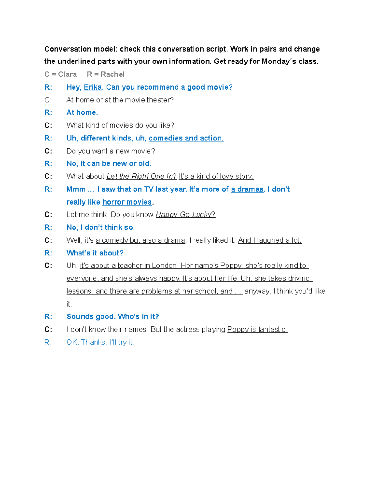 Conversation model - dialogos - Conversation model: check this ...