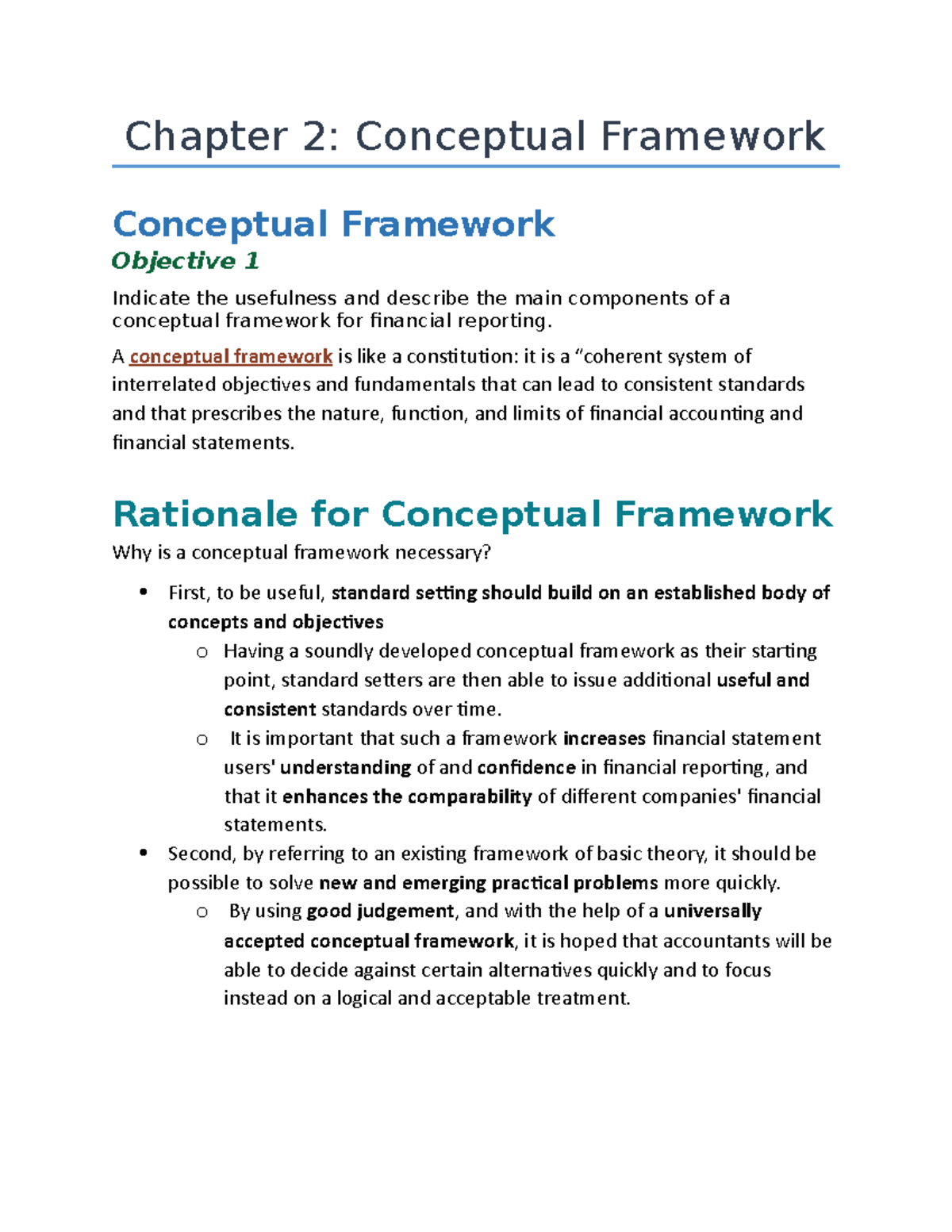 Chapter 2 - Financial Accounting - Chapter 2: Conceptual Framework ...